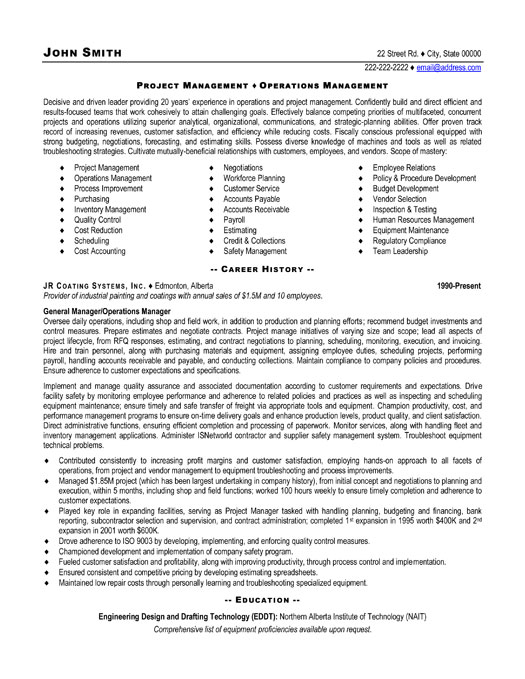 Executive Resume Templates, Samples & Examples | Resume Templates 101