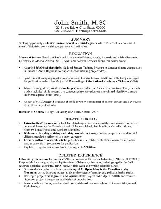 Laboratory Technician Resume Template | Premium Resume Samples & Example