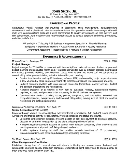 Finance Resume Templates, Samples & Examples | Resume Templates 101