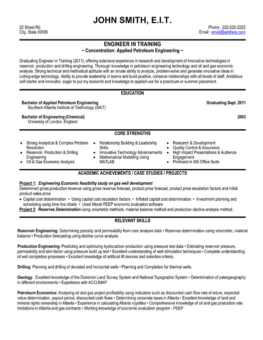 Engineering Resume Templates, Samples & Examples | Resume Templates 101