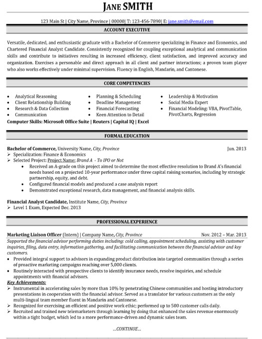 Accounting Resume Templates, Samples & Examples | Resume Templates 101