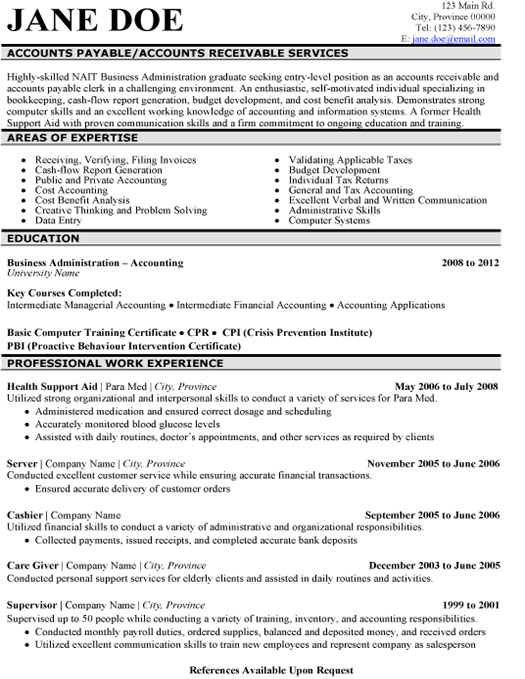 Accounting Resume Templates, Samples & Examples | Resume Templates 101