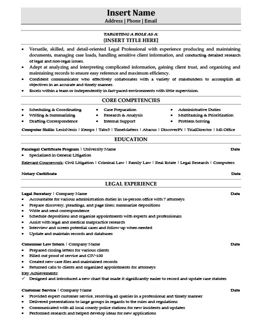 Administration Resume Templates, Samples & Examples | Resume Templates 101