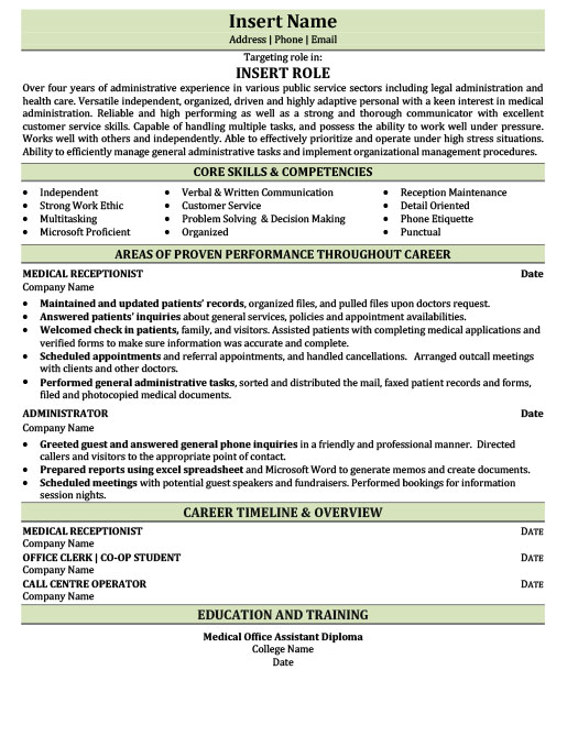 Administration Resume Templates, Samples & Examples | Resume Templates 101