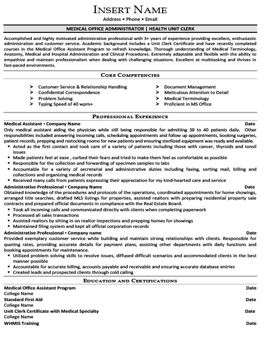 Administration Resume Templates, Samples & Examples | Resume Templates 101