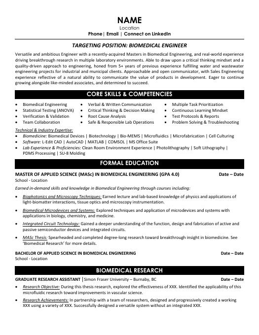 Healthcare Resume Templates, Samples & Examples | Resume Templates 101