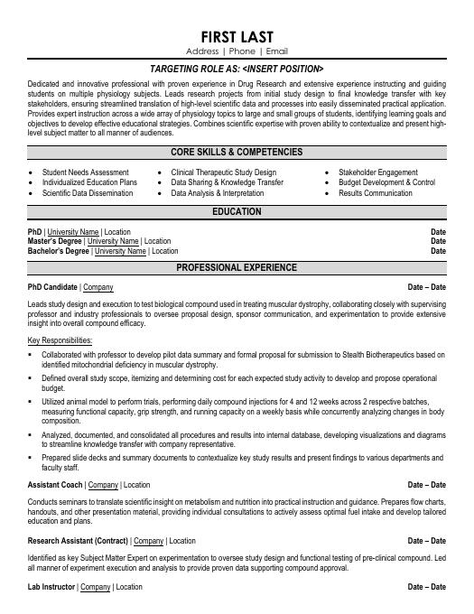 Healthcare Resume Templates, Samples & Examples | Resume Templates 101