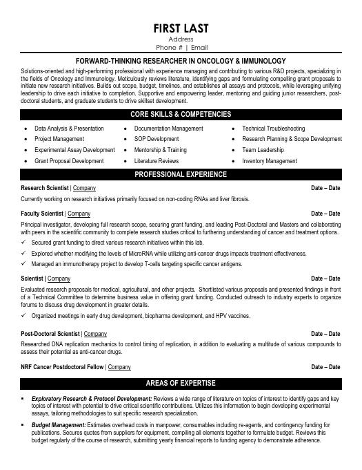 Healthcare Resume Templates, Samples & Examples | Resume Templates 101