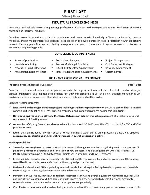 Engineering Resume Templates, Samples & Examples | Resume Templates 101